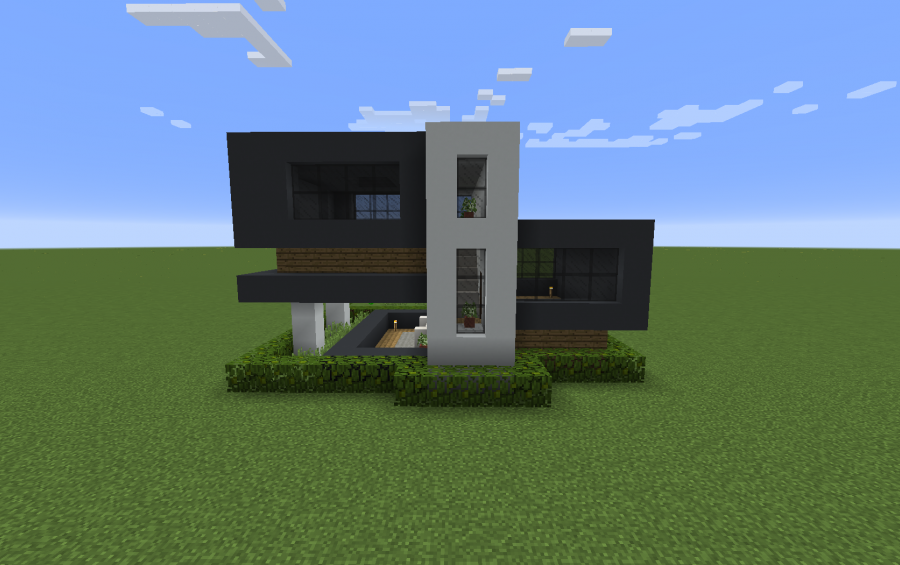 Simple Modern Concrete Home | Minecraft House and Shop #10631
