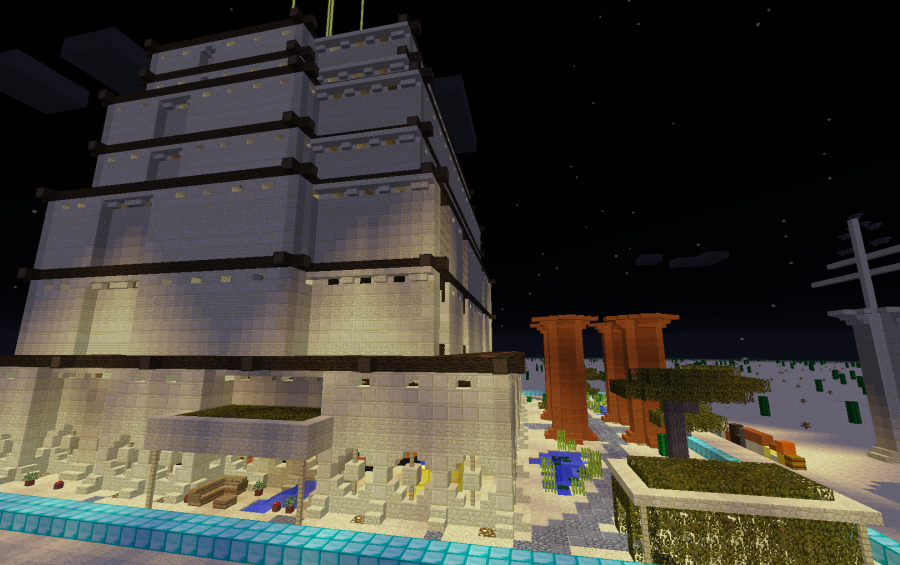 Sand Mansion [68*68] | Minecraft House and Shop #10878