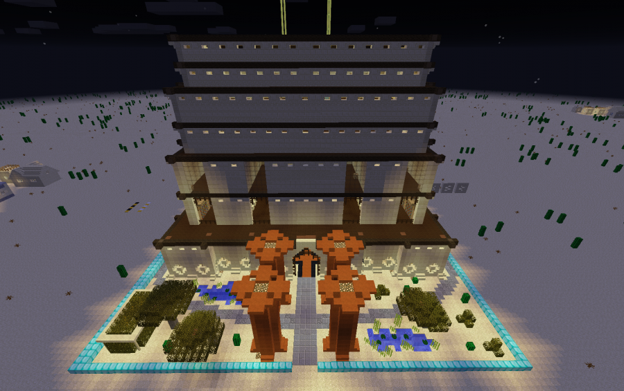 Sand Mansion [68*68] | Minecraft House and Shop #10878