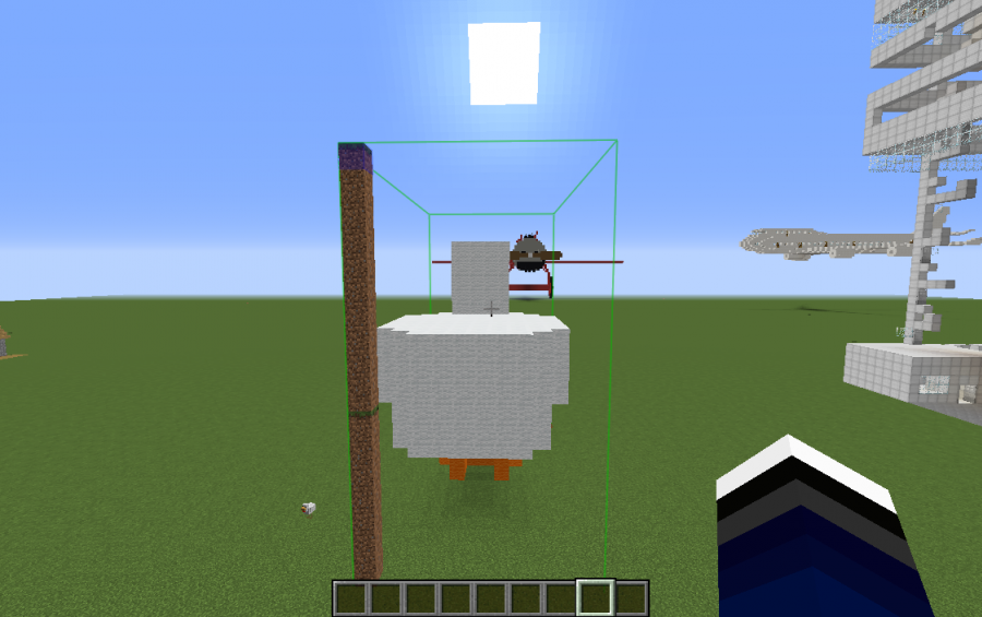 Super Chicken Statue | Minecraft Pixel Art #10897