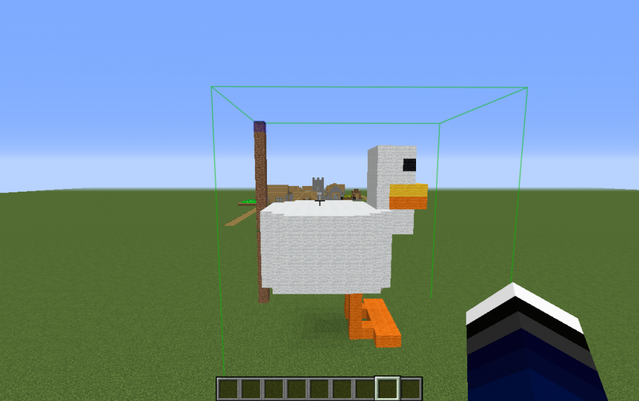 Super Chicken Statue | Minecraft Pixel Art #10897