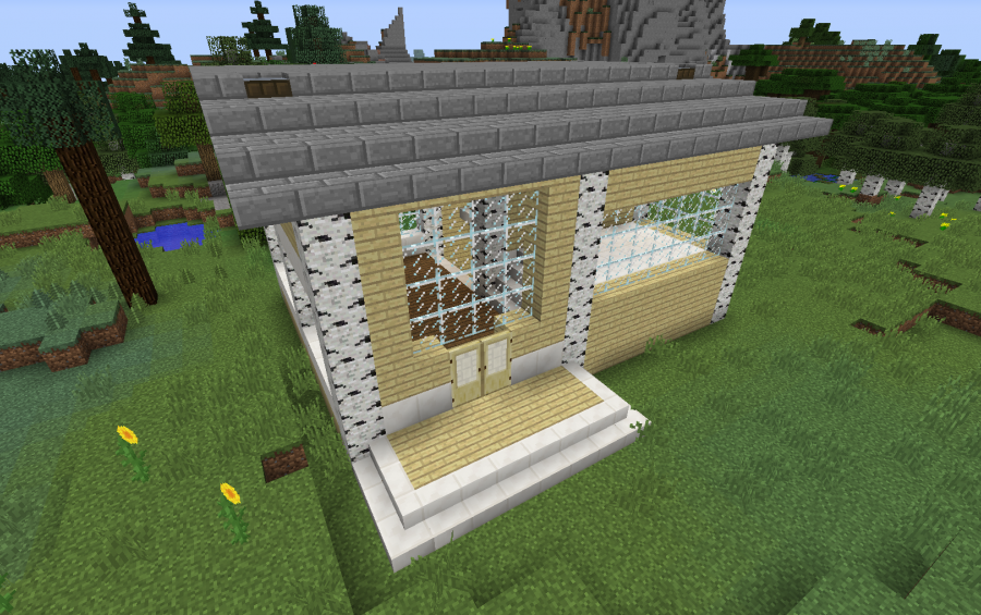 Birch House With Windows | Minecraft House and Shop #10934