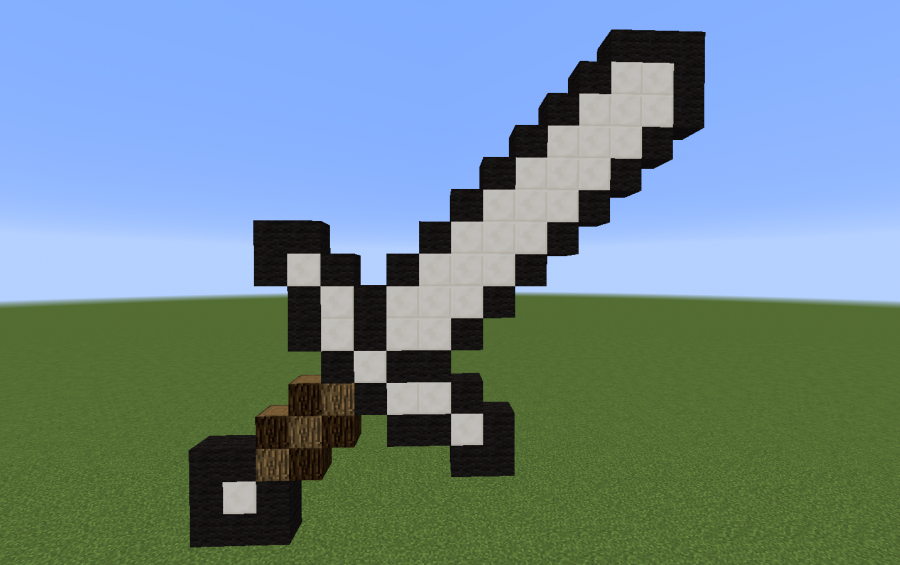 Iron Sword | Minecraft Pixel Art #10969