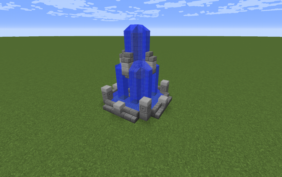 Small fountain | Minecraft Garden Build #11037