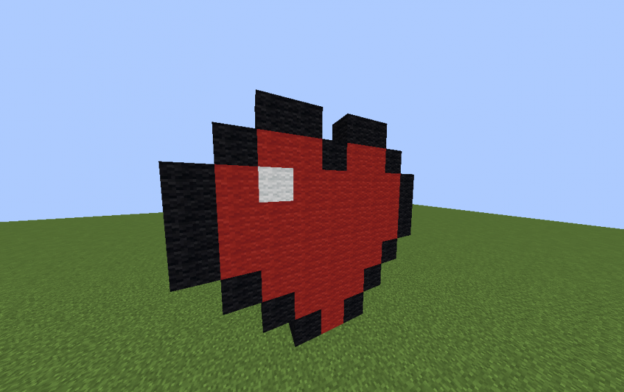 Heart Pixel Art | Minecraft Pixel Art #12488