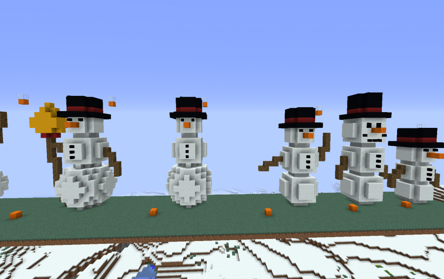 Snowman Poses V3 | Minecraft Miscellaneous Build #12899