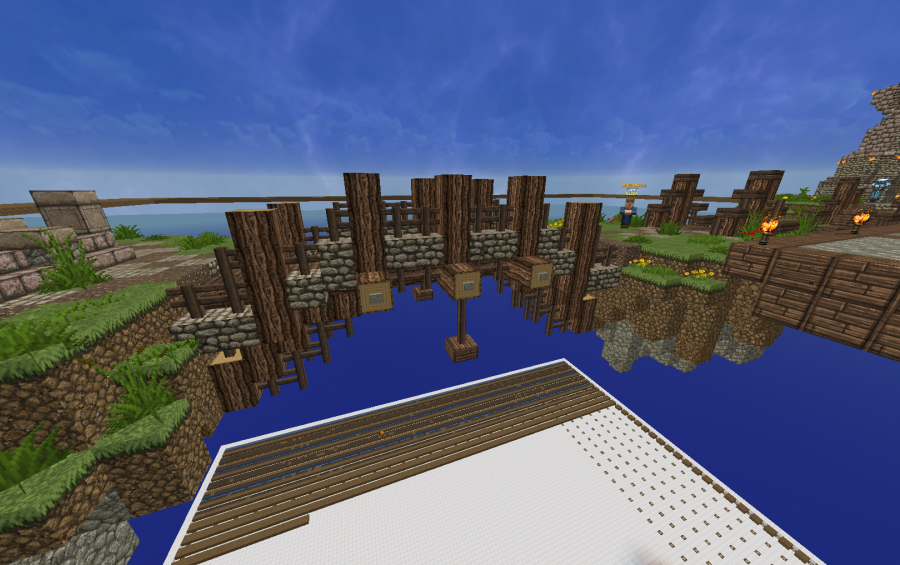 Small sky bridge | Minecraft Floating Island #13668