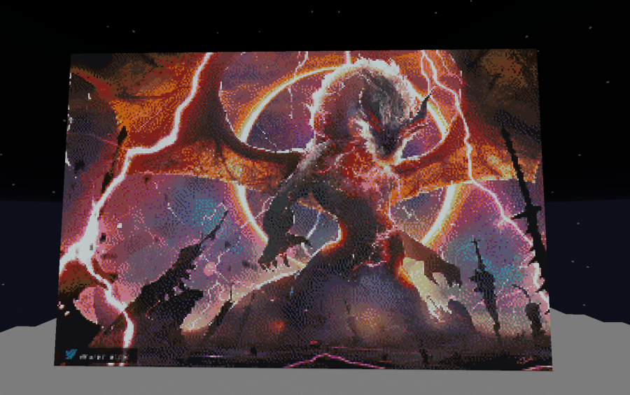 Dragon / Fatalis | Minecraft Pixel Art #13701