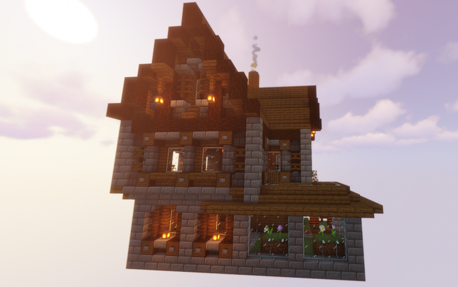 Medieval Spruce Wood House 2 | Minecraft House and Shop #14504
