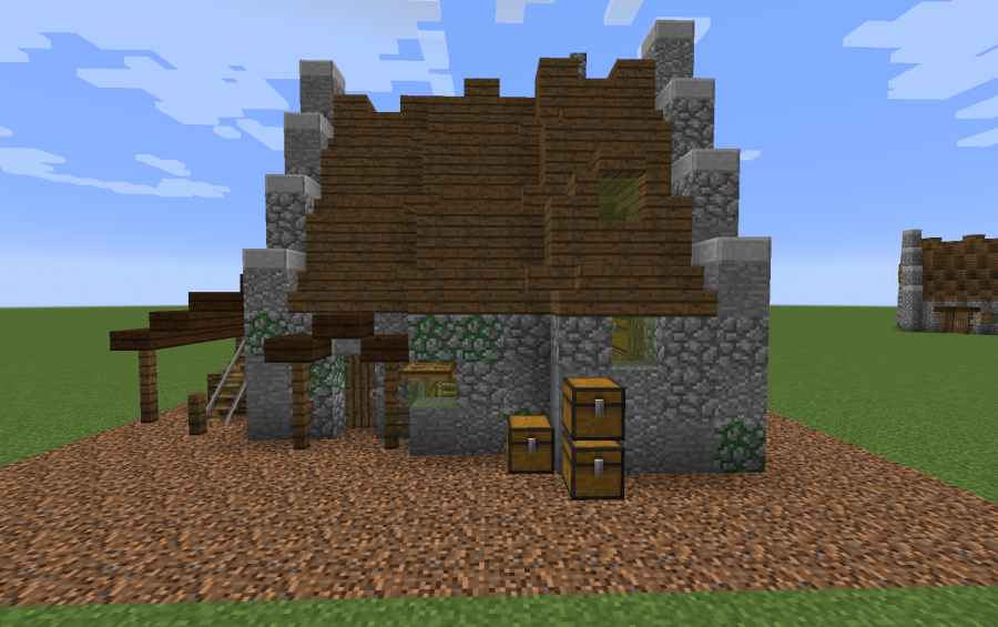 Medieval Two Block Diagonal House | Minecraft House and Shop #14589