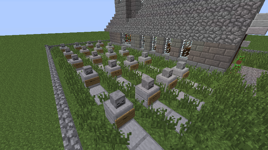 Church with Cemetery | Minecraft House and Shop #1583