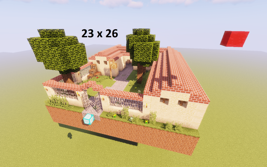 Small Roman Courtyard | Minecraft House and Shop #17683