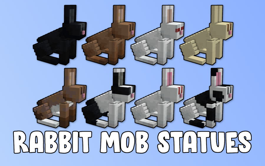 Rabbit Mob Statues | Minecraft Pixel Art #17742