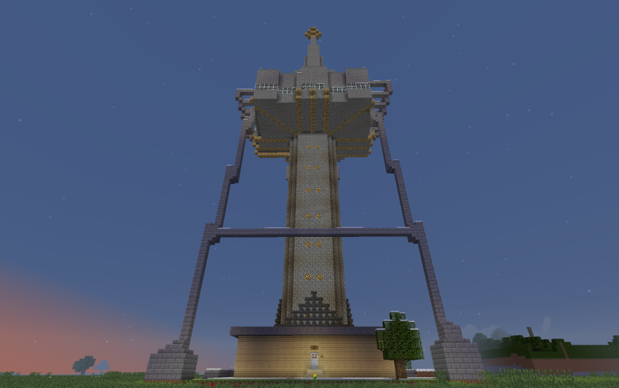 Space Needle (Super Blocky Edition) | Minecraft Tower #18174