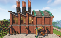 Classic Industrial Factory Building | Minecraft Town #22828