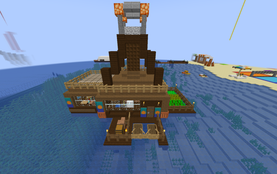 Floating House | Minecraft Boat #19126