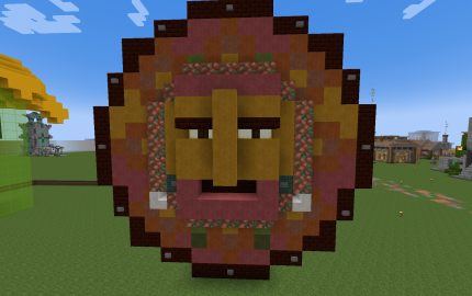 Aztec Head | Minecraft Miscellaneous Build #19245