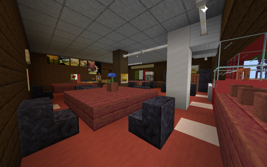 ooh fa pizza & restaurant | Minecraft House and Shop #19355