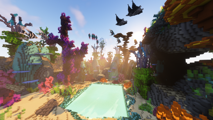 HQ Mine | 230x230 | Aquatic Themed | Minecraft Miscellaneous Build #19865