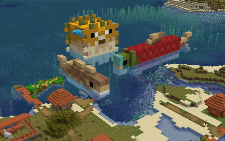 Cod Mob Statue | Minecraft Pixel Art #20249