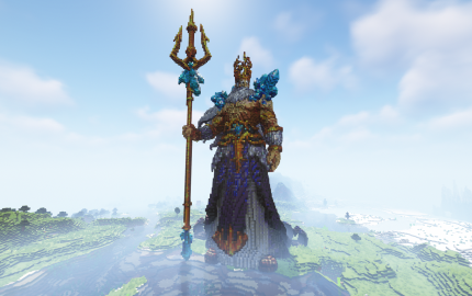 Minecraft Poseidon God Statue | Minecraft Miscellaneous Build #21057