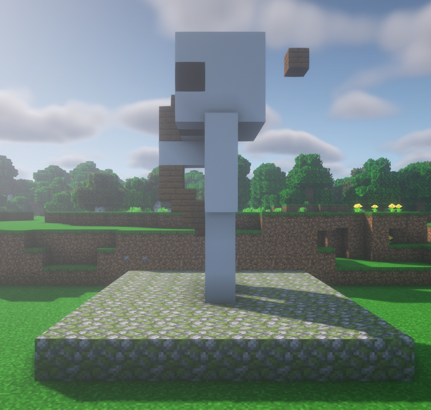 Skeleton Statue | Minecraft Miscellaneous Build #21085