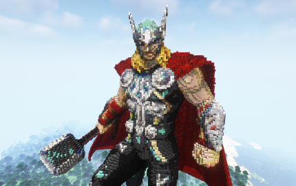 Minecraft Thor Statue | Minecraft Miscellaneous Build #21410
