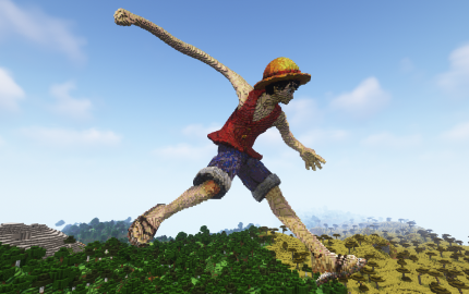 Minecraft Luffy Statue | Minecraft Miscellaneous Build #21550