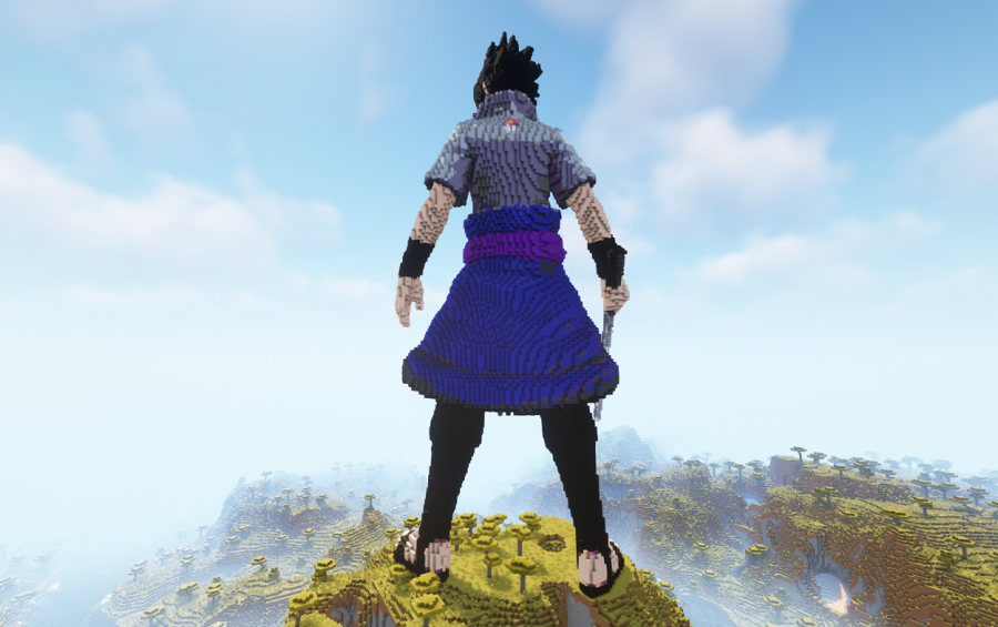 Minecraft Sasuke Uchiha Statue | Minecraft Miscellaneous Build #21892