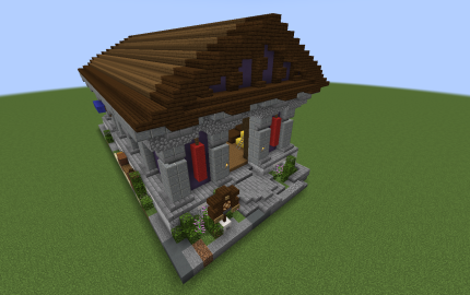 Skyblock Auction House | Minecraft House and Shop #21963