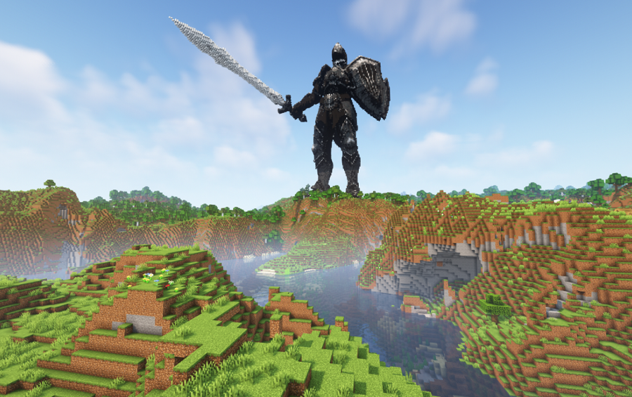 Minecraft Cavalier Knight Statue | Minecraft Miscellaneous Build #21965
