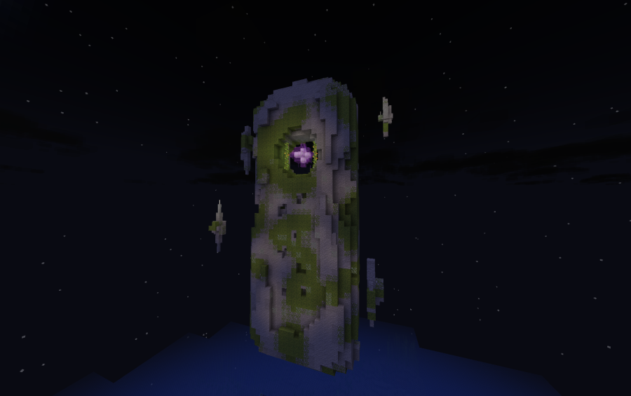 Mossy Monolith | Minecraft Floating Island #22330
