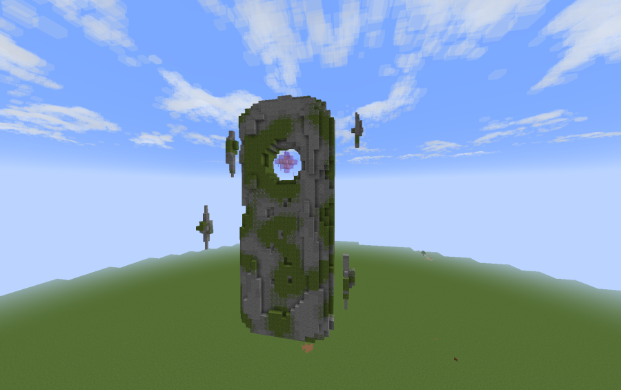 Mossy Monolith | Minecraft Floating Island #22330