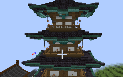 Japanese tower | Minecraft Tower #22439