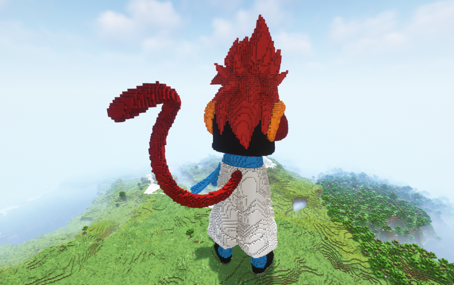 Minecraft Gogeta SSJ4 Statue | Minecraft Miscellaneous Build #22516
