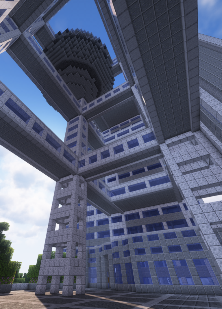 Fuji Broadcasting Center | Minecraft House and Shop #22684