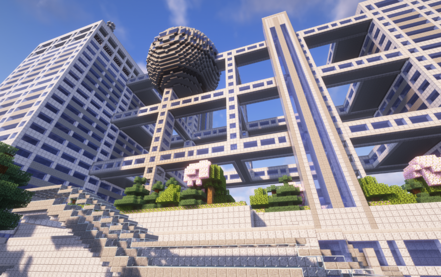 Fuji Broadcasting Center | Minecraft House and Shop #22684