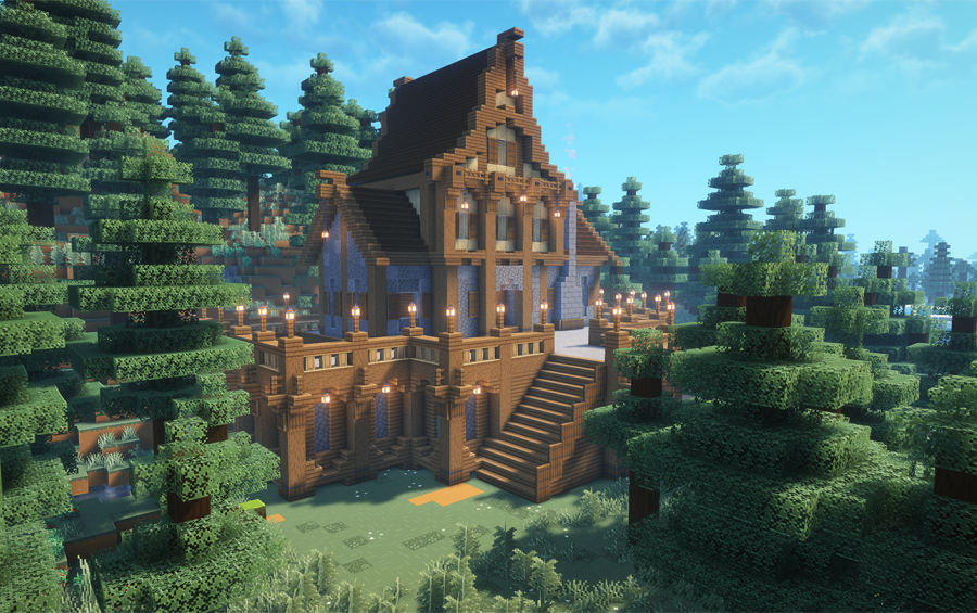 Villager Trading Hub / Survival Base | Minecraft House and Shop #22685