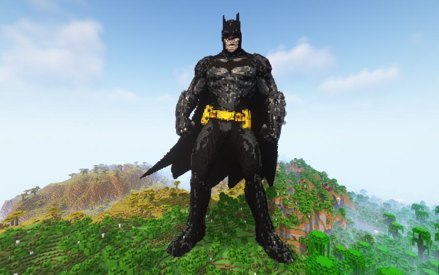 Minecraft Batman Statue, creation #22687
