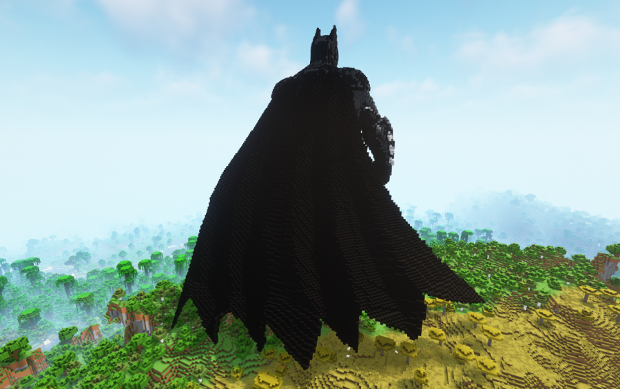 Minecraft Batman Statue, creation #22687