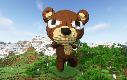 Minecraft Bear Statue Free, creation #22900