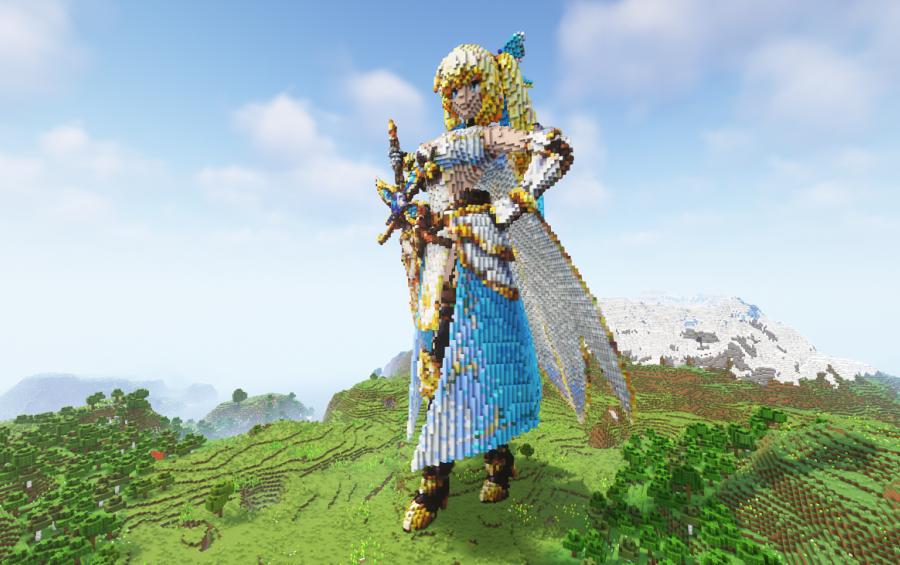 Minecraft Mirai Akari Statue | Minecraft Miscellaneous Build #22949