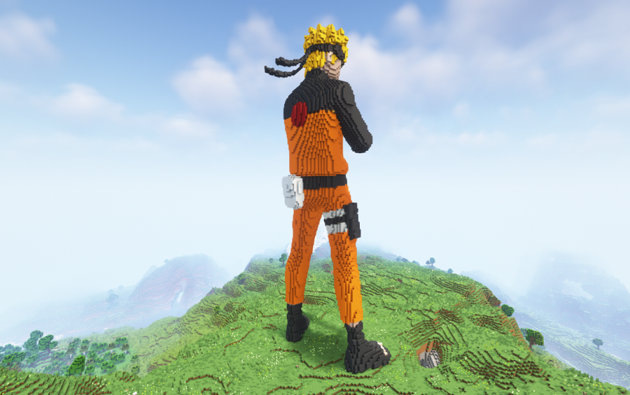 Minecraft Naruto Teenage Statue, creation #23100