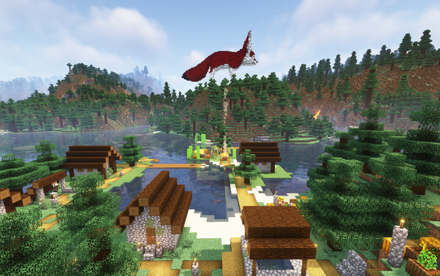 Minecraft Red Fox Statue Free | Minecraft Miscellaneous Build #23154
