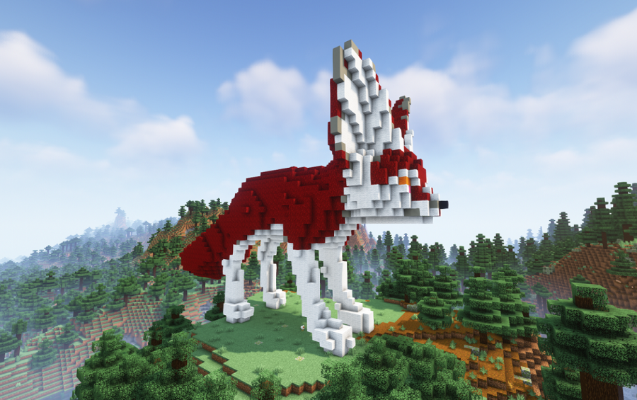 Minecraft Red Fox Statue Free | Minecraft Miscellaneous Build #23154