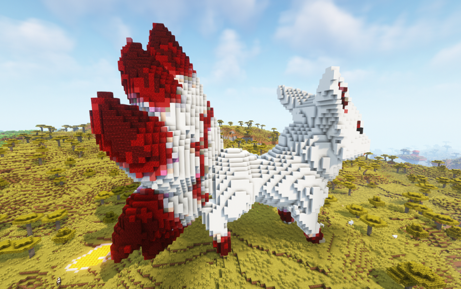 Minecraft 9 Tailed Fox Statue Free | Minecraft Miscellaneous Build #23353