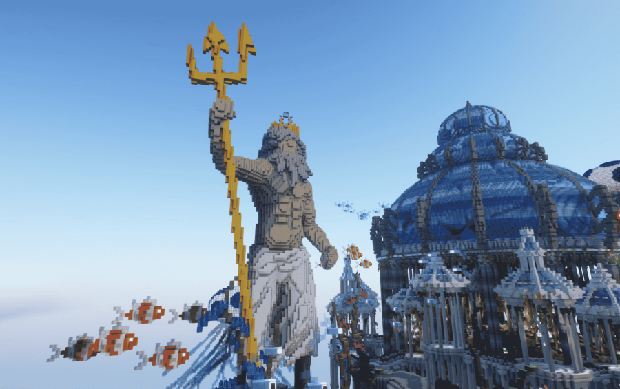 Spawn - Great Atlantis - 400x400 size | Minecraft Floating Island #23414