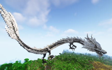 Minecraft Chinese Dragon 02 Statue | Minecraft Miscellaneous Build #23596