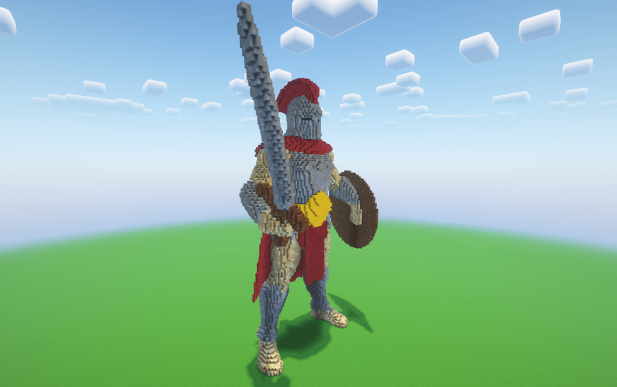 Minecraft Roman Gladiator Statue ( FREE ), creation #23657