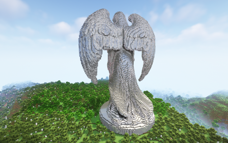 Minecraft Angel Statue 03 Free | Minecraft Miscellaneous Build #23694